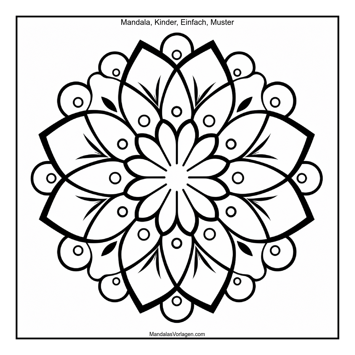 Blumen | Mandalas zum Ausmalen & Ausdrucken – MandalasVorlagen.com
